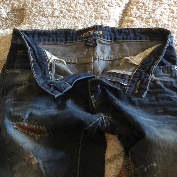 Copper Rivet | Jeans | Cooper Rivet Mens Distressed Jeans | Poshmark